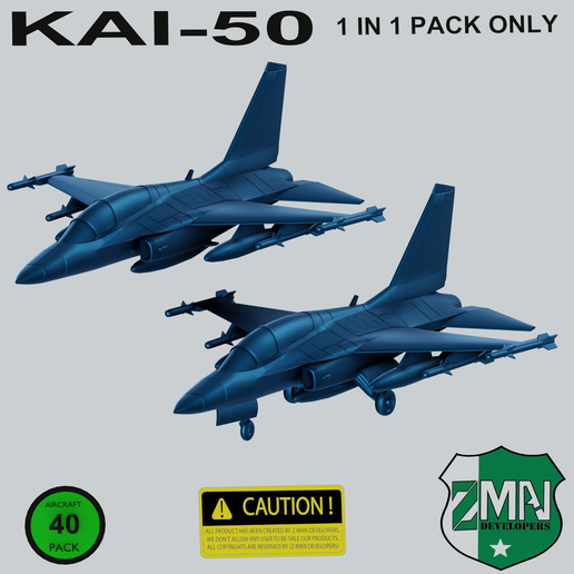3D file KAI-50 GOLDEN EAGLE (1 IN 1) 🦅 ・3D print model to download・Cults