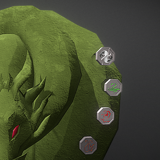 🐉 Shendu And Talismans・ OBJ File for 3D printing・Cults