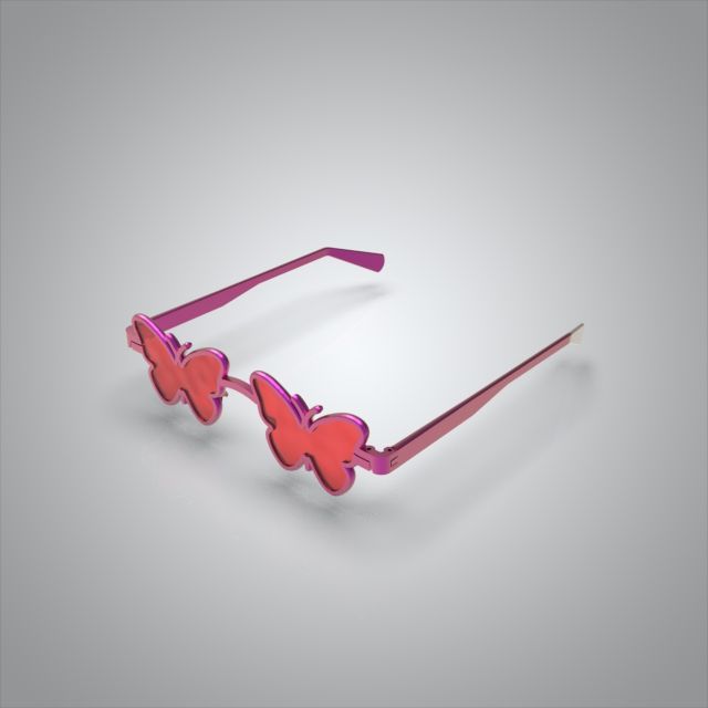 Download STL file Glasses :butterfly style • 3D printing design ・ Cults