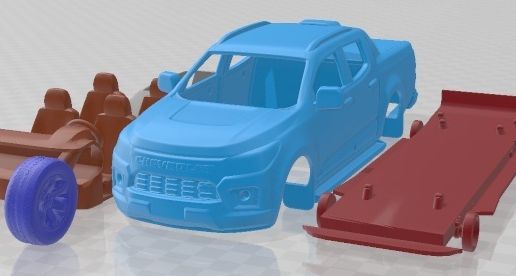 🚙 Chevrolet S10 DoubleCab High Country 2020 Printable Car・ 3D File for ...