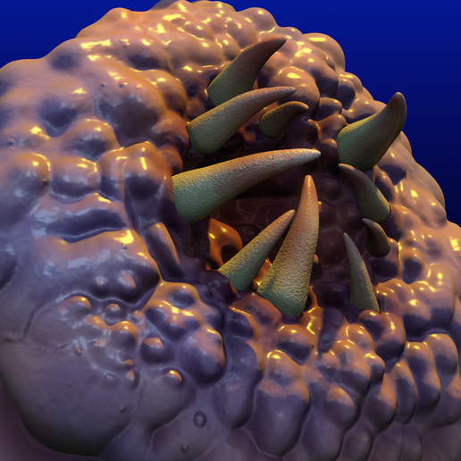 STL file "Gnarlbrood: Eldritch Horror Resin Miniature – Grotesque Alien ...