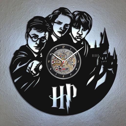 🕰️ Harry Potter - wall clock・ STL File for 3D printing・Cults
