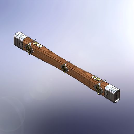 Avatar the Last Airbender Aangs Staff Lightsaber mashup・Free STL File ...