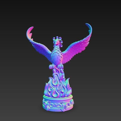 🦅 3D Printable Rising Phoenix Statue – Mythological Symbol・ STL File ...