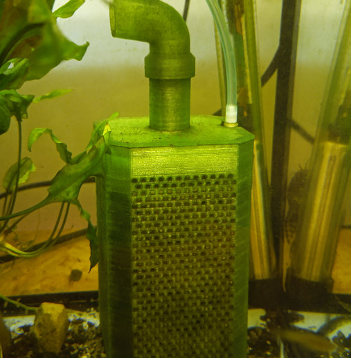 🦐 Refillable Aquarium Air Filter - sand filter, bio filter・ STL File ...
