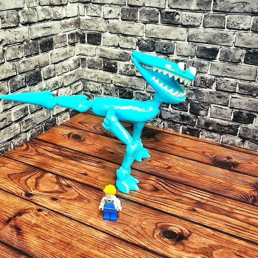 🌈 Cyan BLUE ROBLOX: Rainbow Friends 3d model・ OBJ File for ・Cults