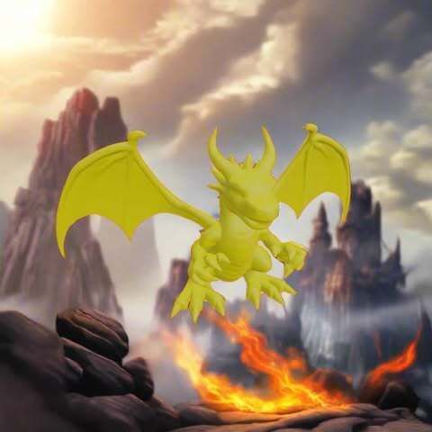 STL file dragon figure toy-mini dragon figure 🐉 ・3D printing template ...