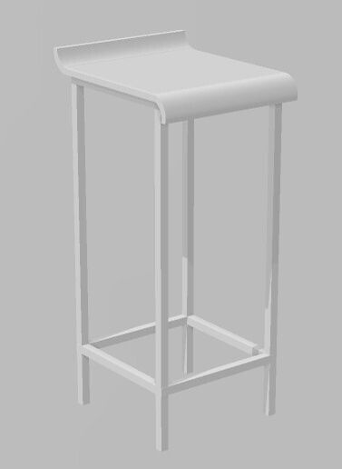 🌆 Bar stool 1-24th scale・ STL File for 3D printing・Cults