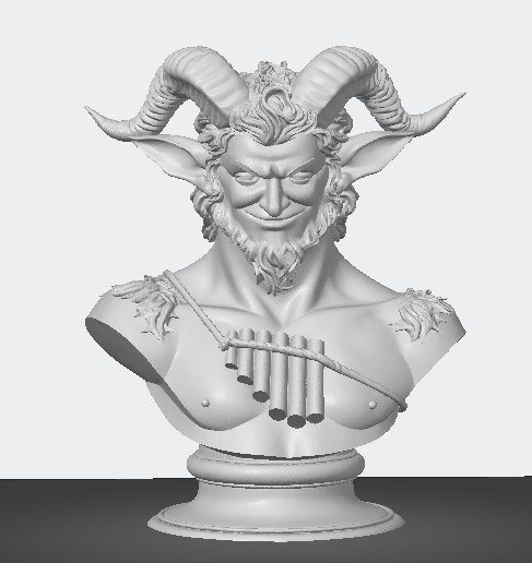 👤 Bust God Pan・Fichier STL pour Impression 3D・Cults
