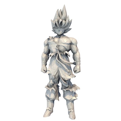 🐉 Goku Dragon Ball Low Poly 9・ STL File for 3D printing・Cults