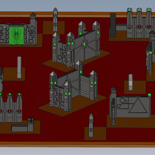 🛰 Space Egyptian Terrain - GW Layout Compatible・ 3D File for 3D ...