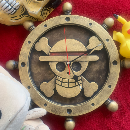 🕰️ One piece clock・Archivo STL para Impresión 3D・Cults