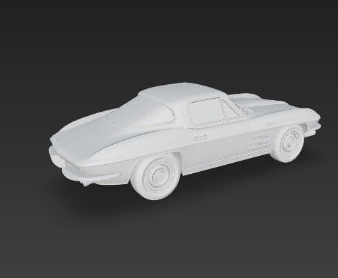🚙 American Icon in 3D: Chevrolet Corvette C2 Model・ STL File for 3D ...