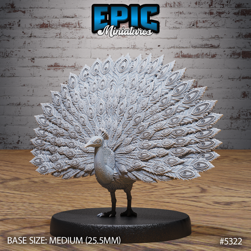 🦚 Peacock Tail ‧ DnD Miniature ‧ Tabletop Miniatures ‧ Gaming Monster ...