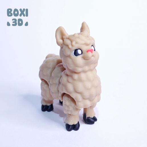 🚜 ALPACA - FLEXI - ARTICULATED - CUTE- PRINT IN PLACE・ 3D File for 3D ...