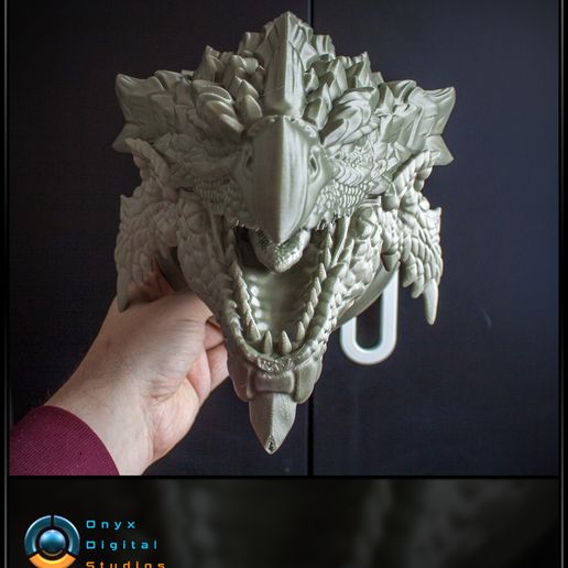 👹 3D Printable Monster hunter head - Rathalos 3D print model・ 3D File ...