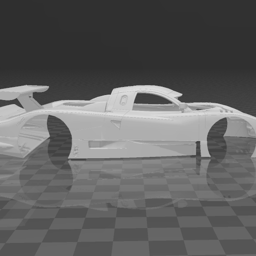 🐚 Nissan R390 GT1 1998 Shell Body - Divided Parts for Easy Printing ...
