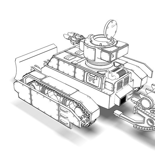 🪖 Light tank "Nibelung" (Siegfried)・Free STL File for ・Cults