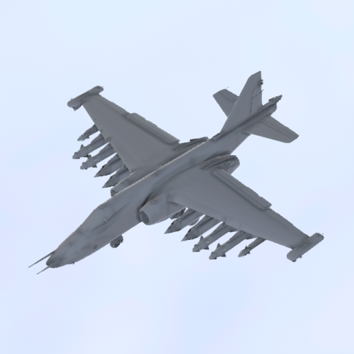 🪰 Sukhoi Su-25 Frogfoot・ 3D File for 3D printing・Cults