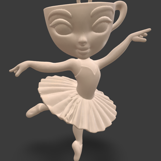 🗝️ Ballerina Cappucina keychain・ STL File for 3D printing・Cults