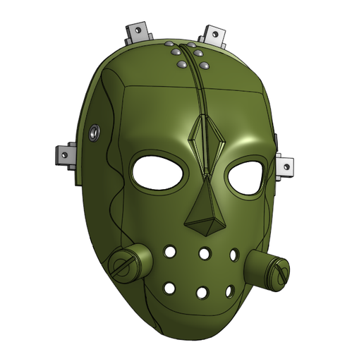 3D 文件Nikaido Mask Dorohedoro Cosplay Prop 👾 ・可下载的 3D 打印模型・Cults