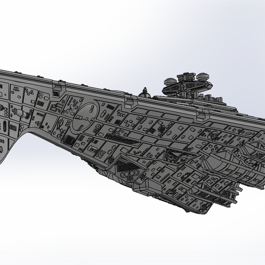⭐ Eclipse Class Star Destroyer 3, Starwars Armada Style・Free STL File ...