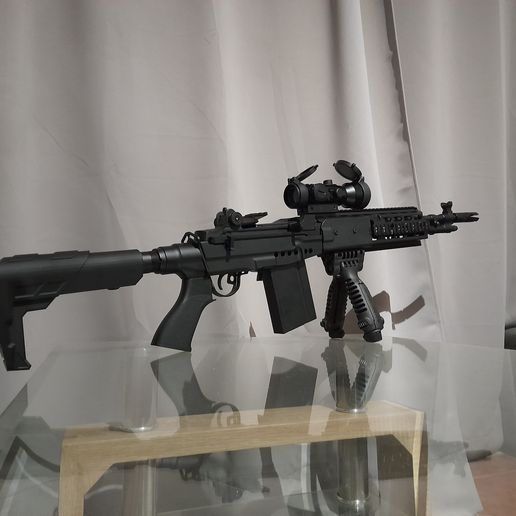 🔫 Airsoft Stock AR/DMR/M4 style Slim version・ STL File for 3D printing ...