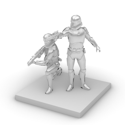 ⭐ First Order Trooper - Star Wars: Galaxy of Heroes・ STL File for 3D ...