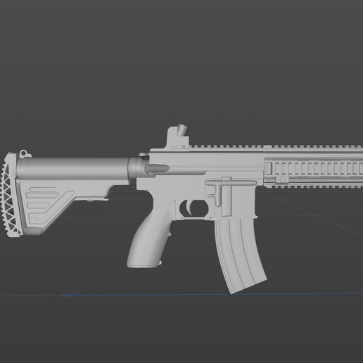 STL file German HK416 rifle digital model material-2 🗺️ ・3D printable ...