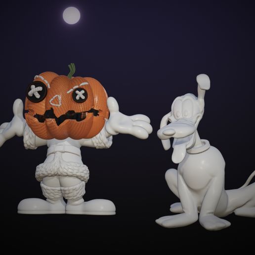 STL file HALLOWEEN PUMPKIN MICKEY 🎃 ・3D printing model to download・Cults