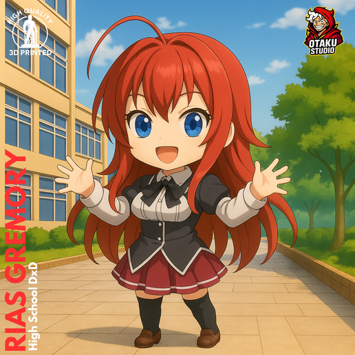 🏫 Chibi Rias Gremory - High School DxD Fan Art 3D Model・ STL File for ...