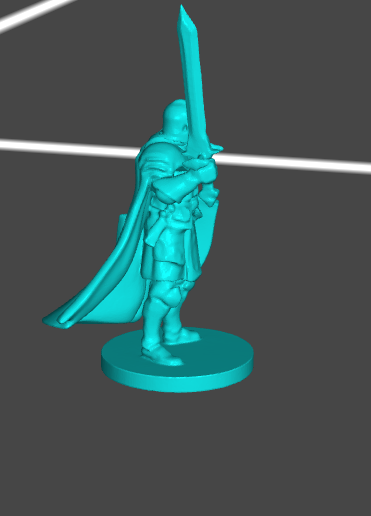 🎲 Knight with heavy armor・Free STL File for 3D printing・Cults