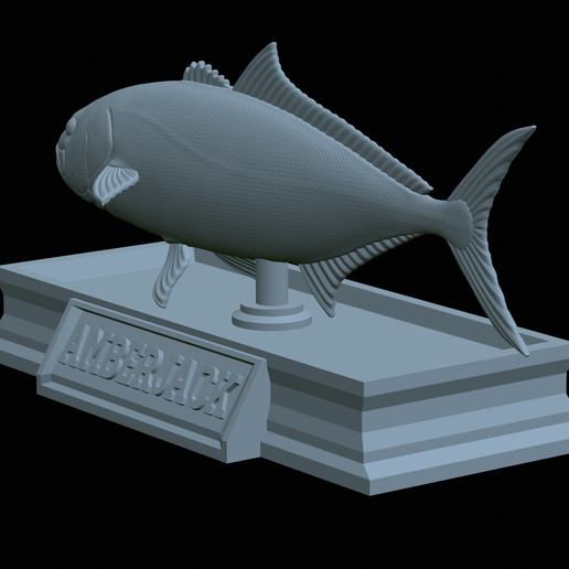 STL file fish greater amberjack / Seriola dumerili statue detailed ...