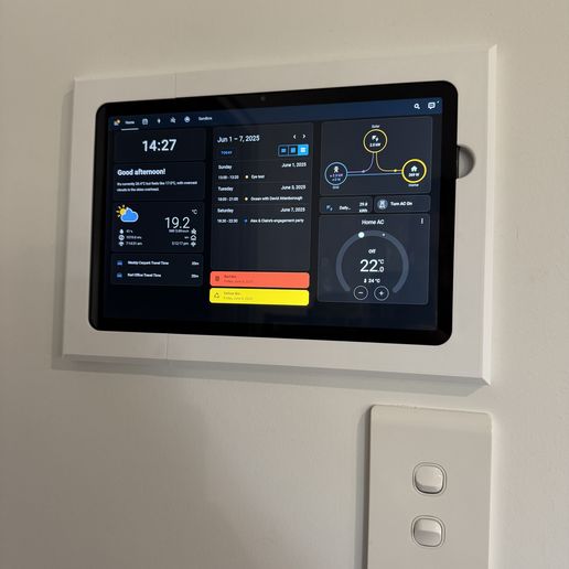 🍽️ Samsung A8 10.5" Tablet Wall Mount -・3D Print with the Ender 3 Pro ...