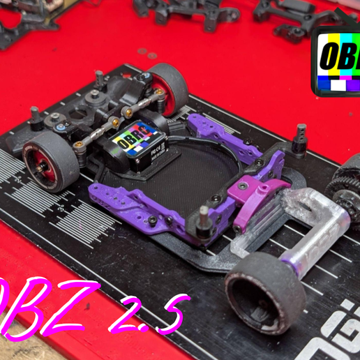 🚗 OBZ V2.5 - 1:28 Scale RC Pan Car Chassis・ 3D File for 3D printing・Cults