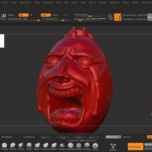 👾 Berserk Beherit awake Scream High Poly・ STL File for 3D printing・Cults