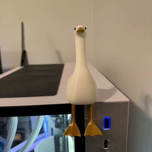 🦆 Sitting Duck/Goose on Ledge・ STL File for ・Cults
