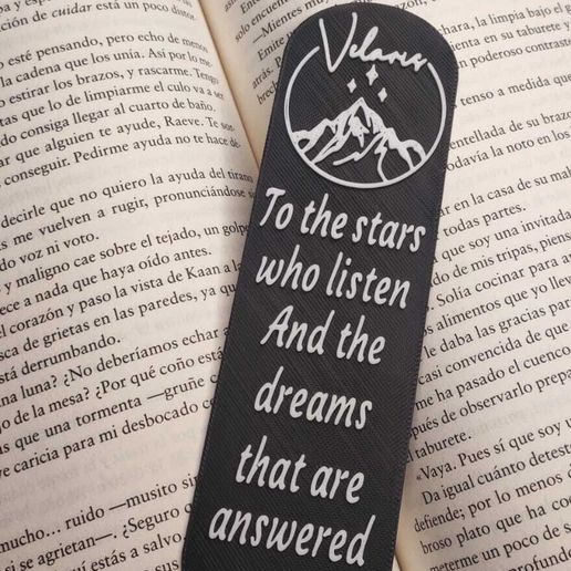 🔖 Velaris bookmark-page bookmark・ STL File for 3D printing・Cults