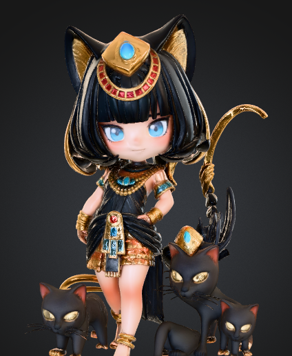 🇪🇬 Guadian Cleopatra・Free STL File for 3D printing・Cults