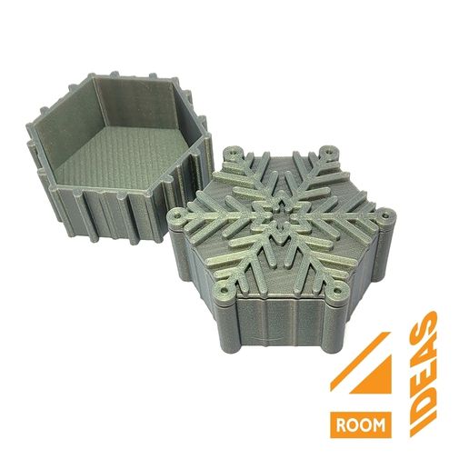STL file Snowflake Box 5 ️ ・Model to download and 3D print・Cults