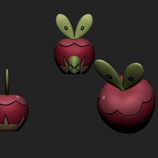 🐉 Pokemon - Applin・ STL File for ・Cults