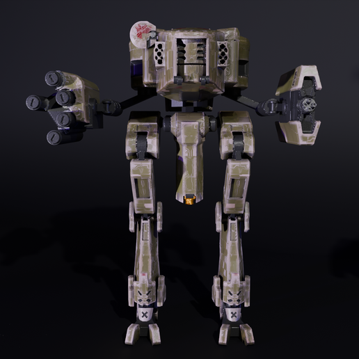 😇 Mark IX Mantis | 3 Static Mech Statues・ STL File for 3D printing・Cults