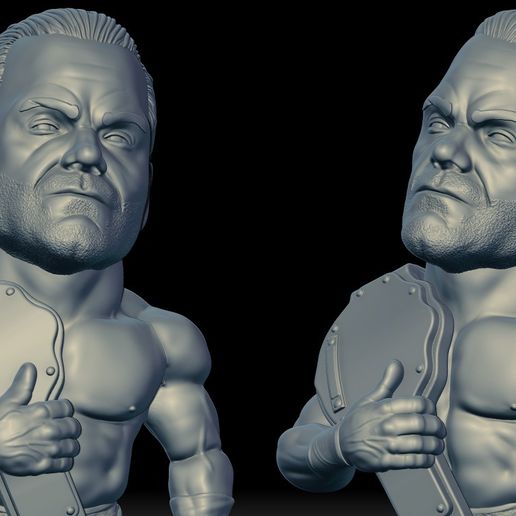 🤼 CHRIS BENOIT・ STL File for 3D printing・Cults