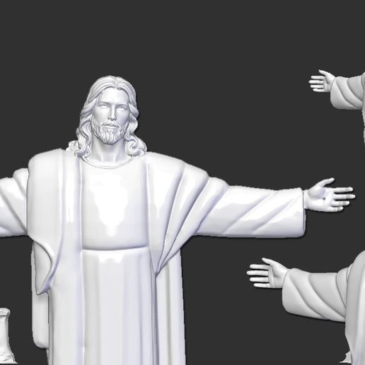 3D file Jesus christ statue ️ ・Design to download and 3D print・Cults