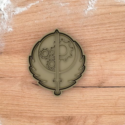 STL file Brotherhood of steel cookie cutter from Fallout 🍪 ・3D printing ...