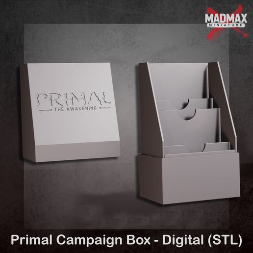 📦 Primal The Awakening - Campaign Deck Box・ STL File for 3D printing・Cults