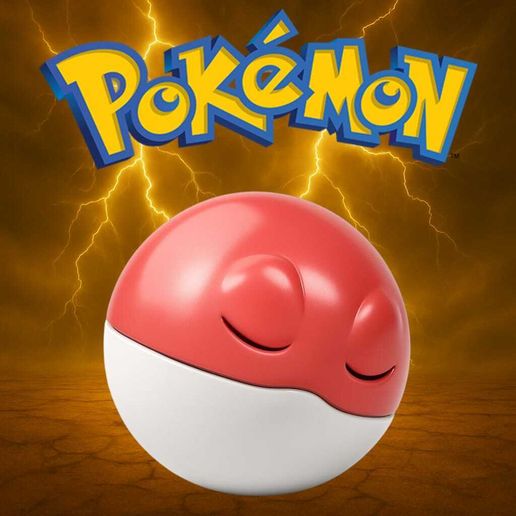 🐉 pokemon voltorb sommeil・Fichier STL pour Impression 3D・Cults
