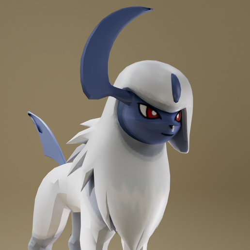 🐉 Absol - Pokemon・Free STL File for ・Cults