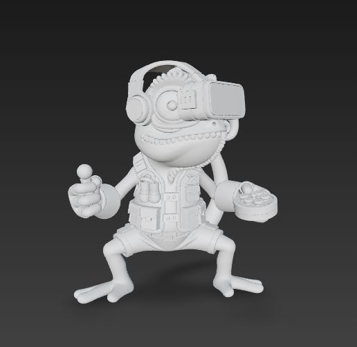 🦸 VR Chameleon Figure・ STL File for 3D printing・Cults