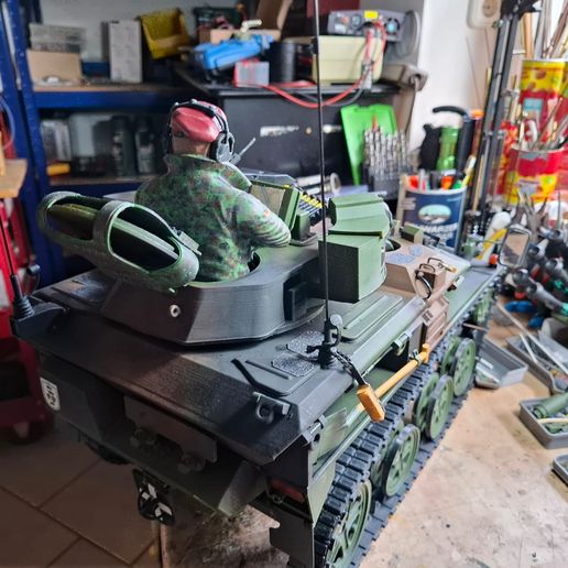🔫 Weapon carrier Wiesel MK 20 BW 1/8 scale model・3D Print・Cults